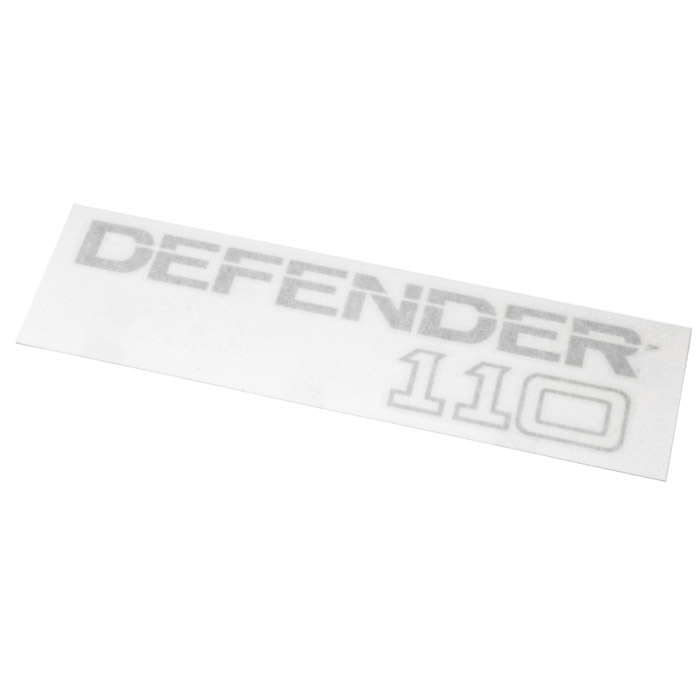 Decal "Defender 110" Rear Silver BTR1049 RNQ199 | Rovers North - Land ...