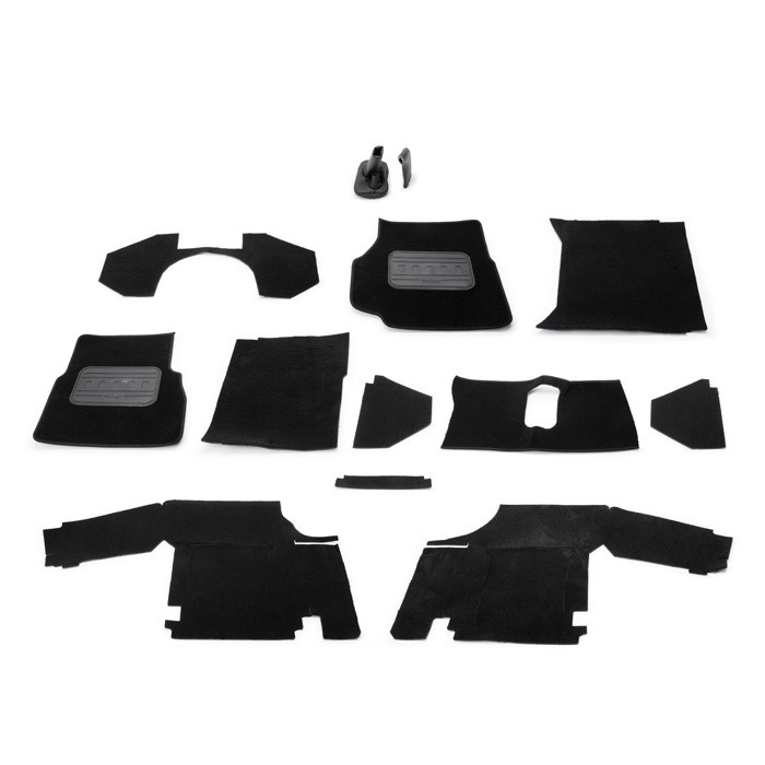 Carpet Set Front Prem Ebony Def V8 - RHD EXT021-16RHD | Rovers North ...