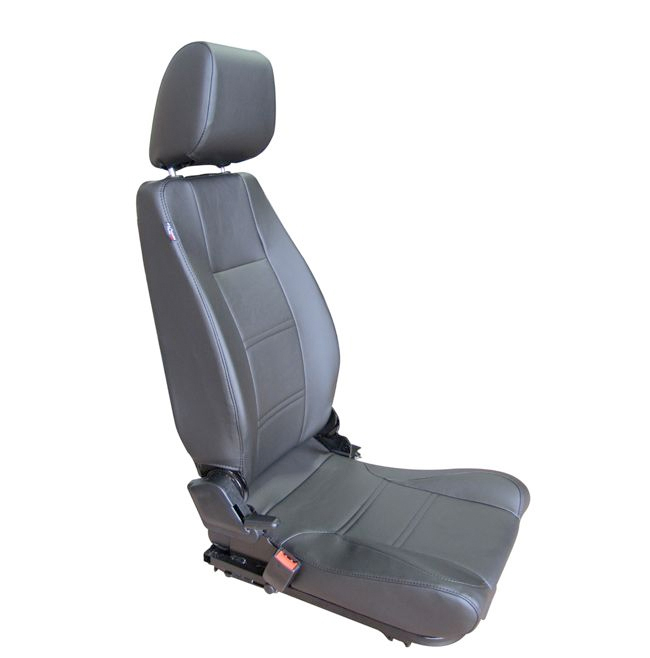 Seat - Right Rear - Lock & Fold - Black Leather - Defender EXT053-BL-RH ...