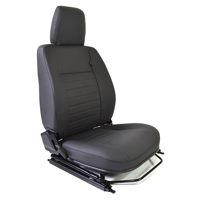 Classic Defender Seats - Pair - Front - Leather - Black - Heated ...