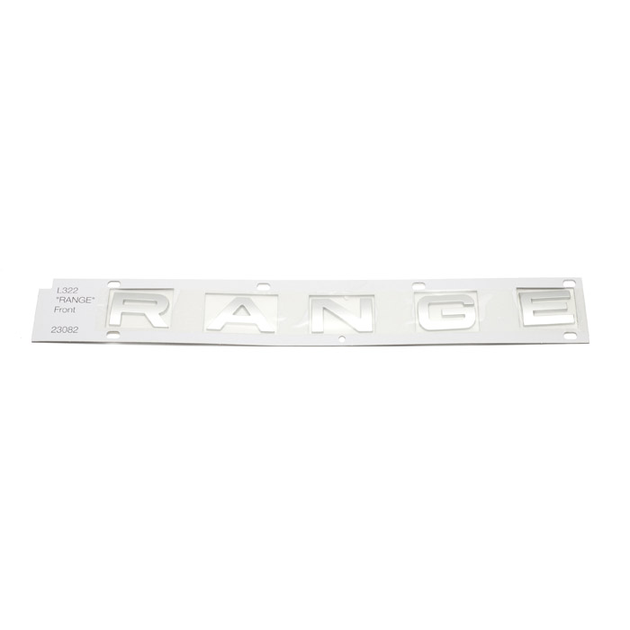 Name Plate "Range" Front R/R L322 Titan LR008141 | Rovers North - Land ...