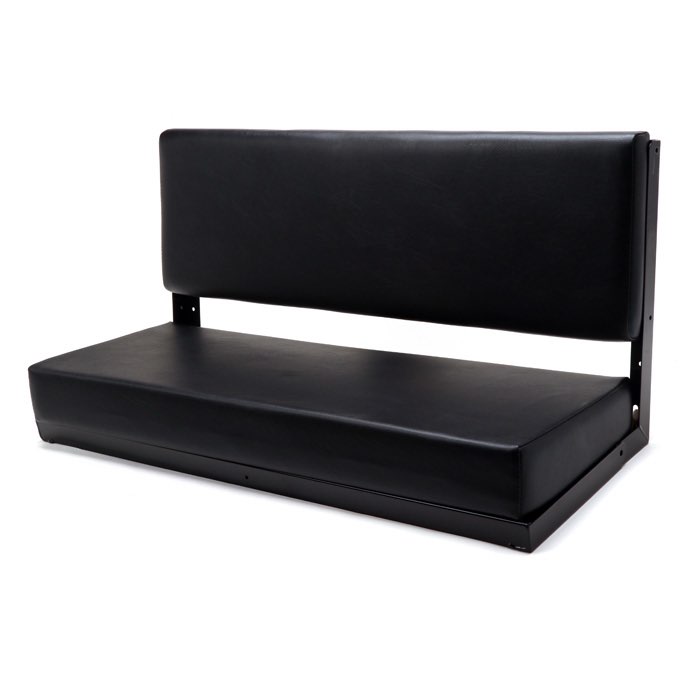 Seat Assembly - Rear 2-Man Bench - Black Vinyl - Series & Defender ...