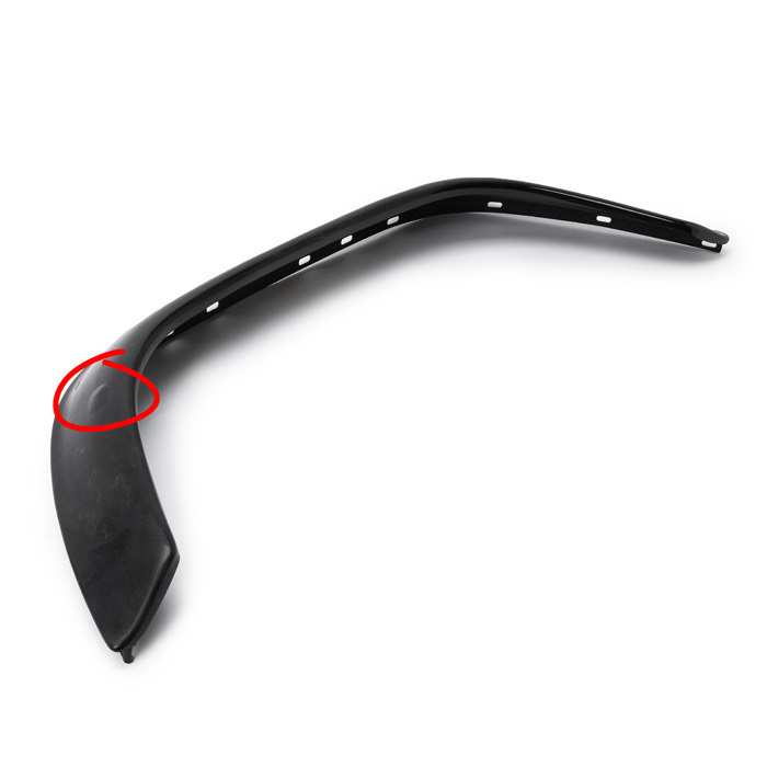 Blemished - Wheel Flare (Eyebrow) Gloss-Black Defender Rear Wheel Arch ...
