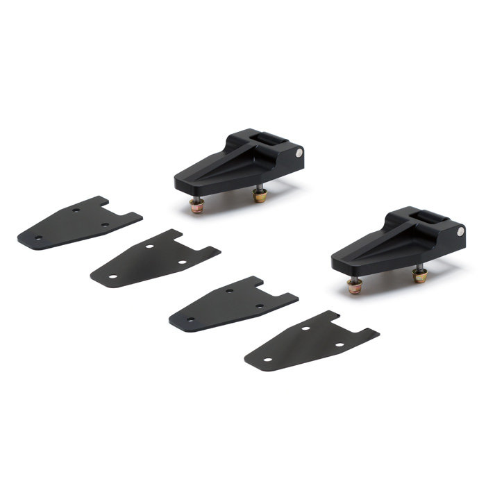 Hinge Set - Bonnet - Black Aluminum - Defender RNA813 | Rovers North ...