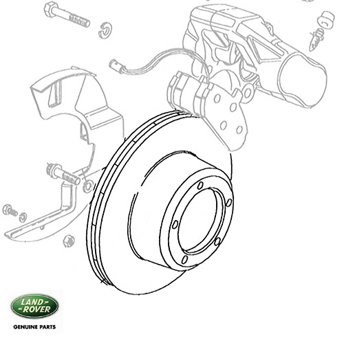 Front Brake Disc - Non-Vented PLB006A | Rovers North - Land Rover Parts ...