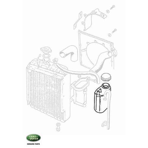 Bottle - Coolant Overflow Series IIA & III 564718 RNC430 | Rovers North ...