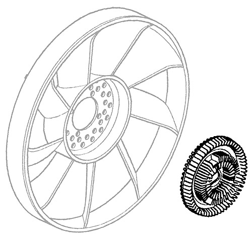 Viscous Unit 4.0/4.6L Discovery II, P38a Range Rover 1999-2002 ERR4996 ...