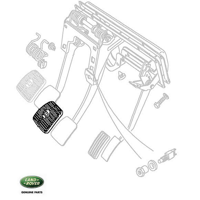 Pedal Pad - Brake & Clutch Range Rover 575818 RND936 | Rovers North ...