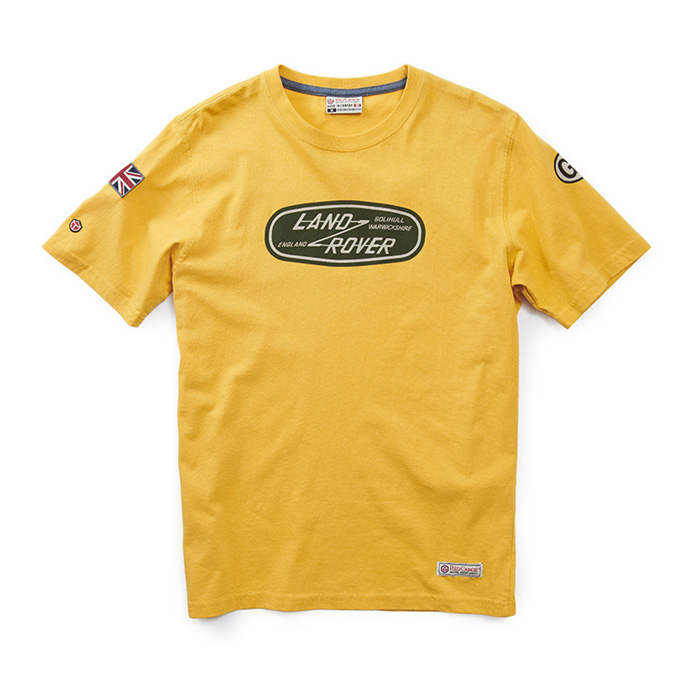 T-Shirt Land Rover Logo Heritage Yellow - Medium TS99M | Rovers North ...
